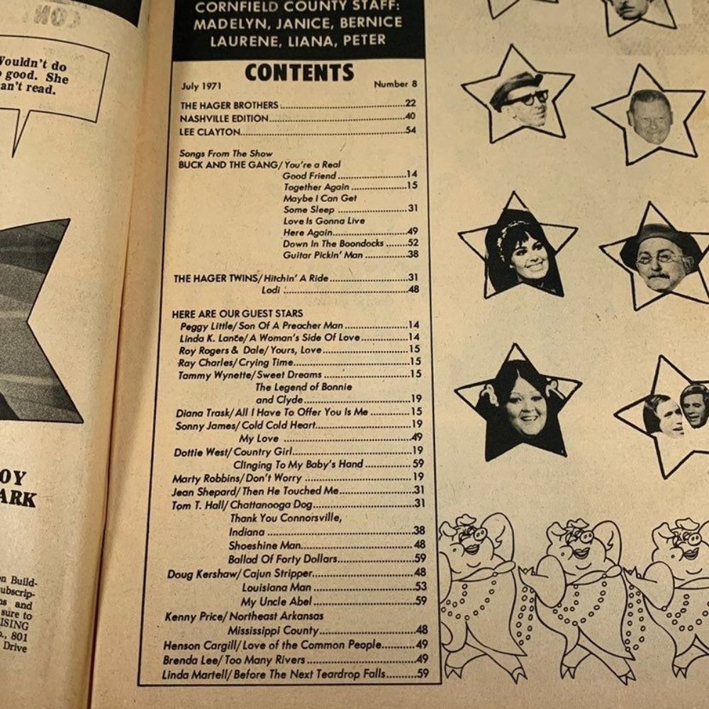 Vintage Rare Hee Haw Magazine July 1971 Buck Owens Ro… - Gem